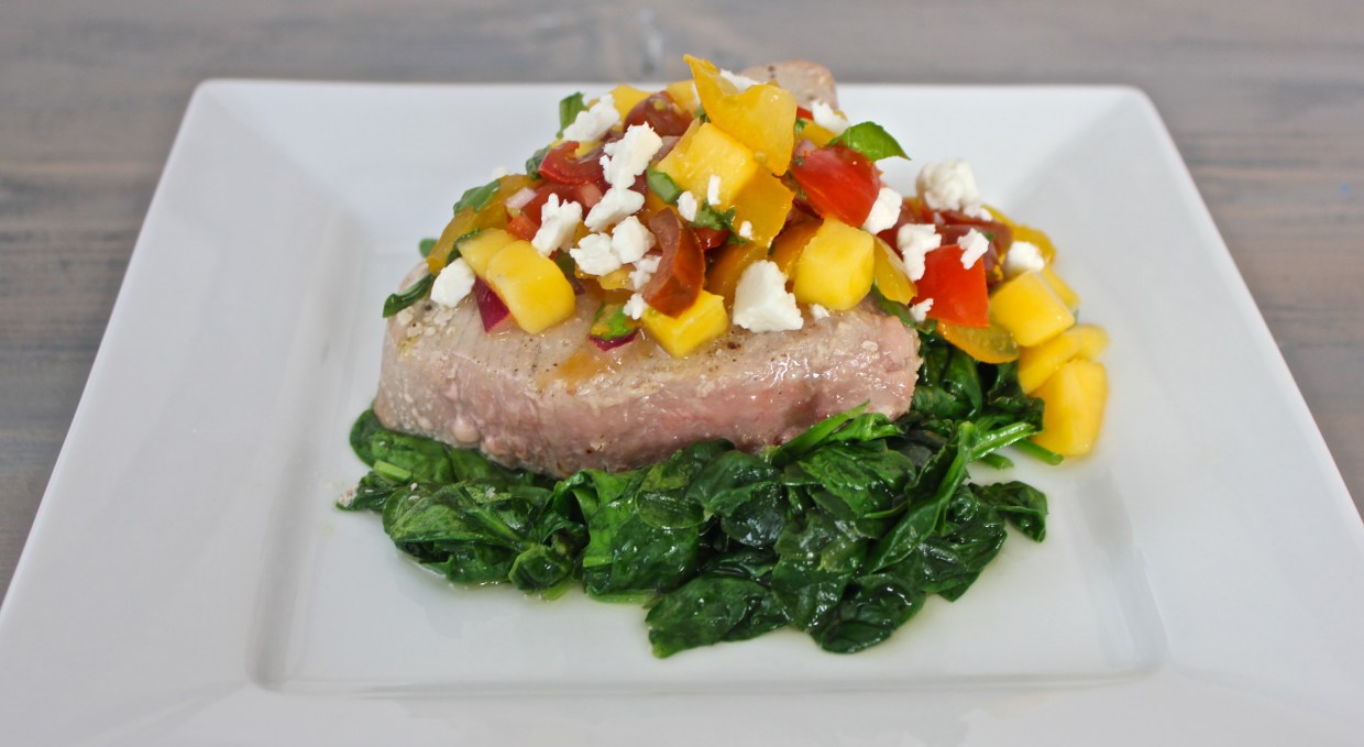 Tuna with Mango Salsa | Del's Dish